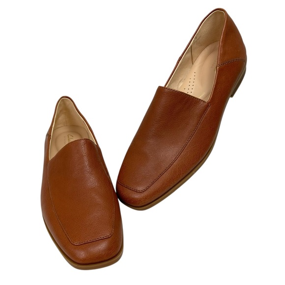 Clarks | Shoes | Clarks Artisan Sarafyna Freva Tan Leather Slipon ...
